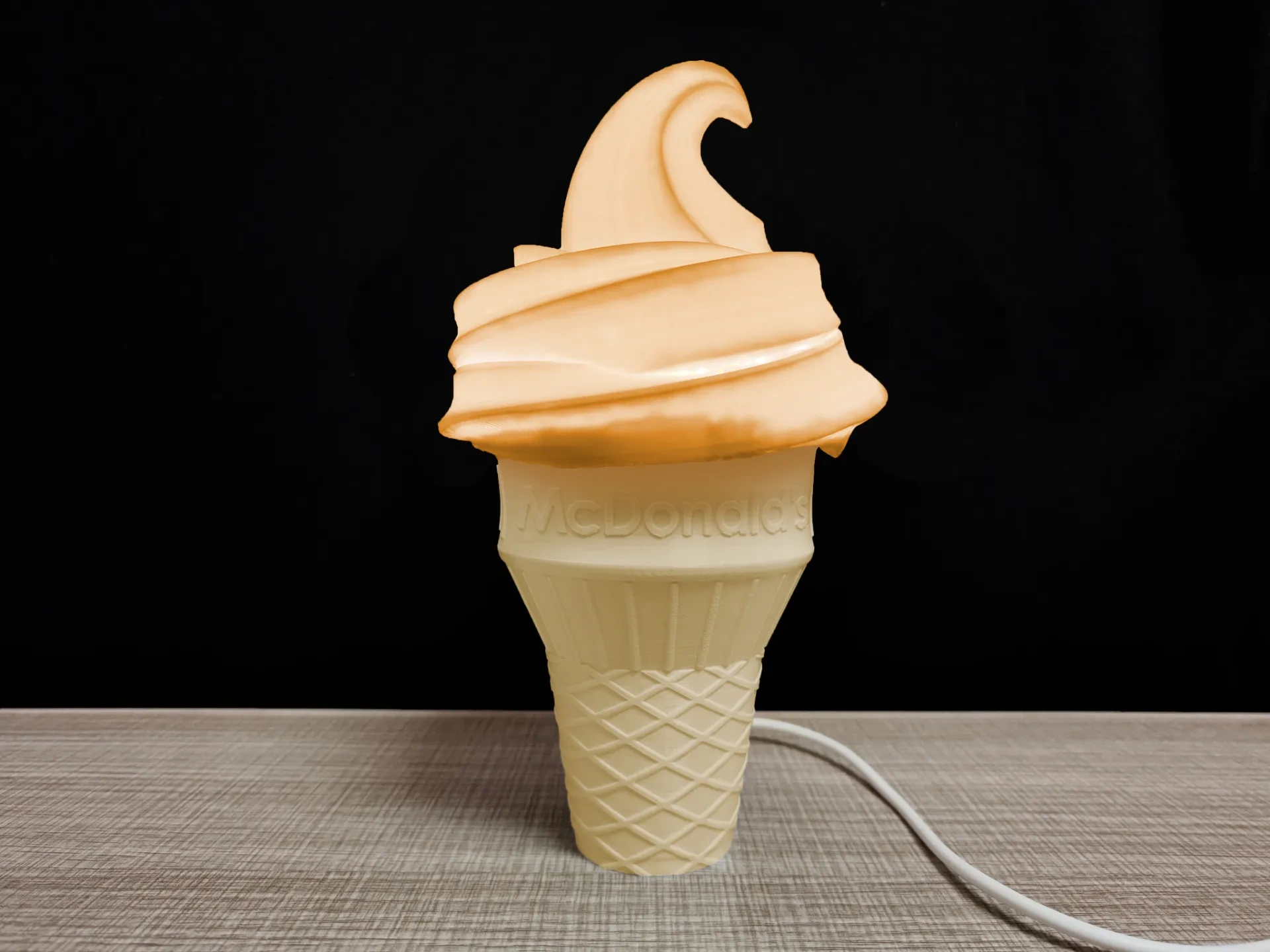McDonald's Ice Cream Cone Lamp - Bambu LED Version by J.Z.D. - MakerWorld