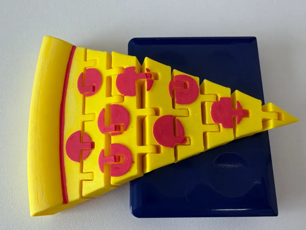 Articulated Pizza-Pizza-Joint-Joint Toy-Joint Ornament-Food Toy by 圈圈（Q ...