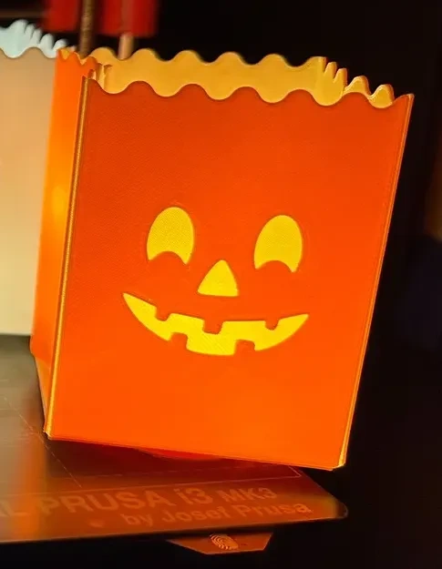 Halloween - mini - paper bag - lamp - night light - decoration ...