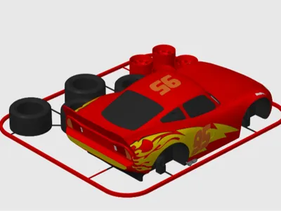 lightning mcqueen 3d print model download - MakerWorld