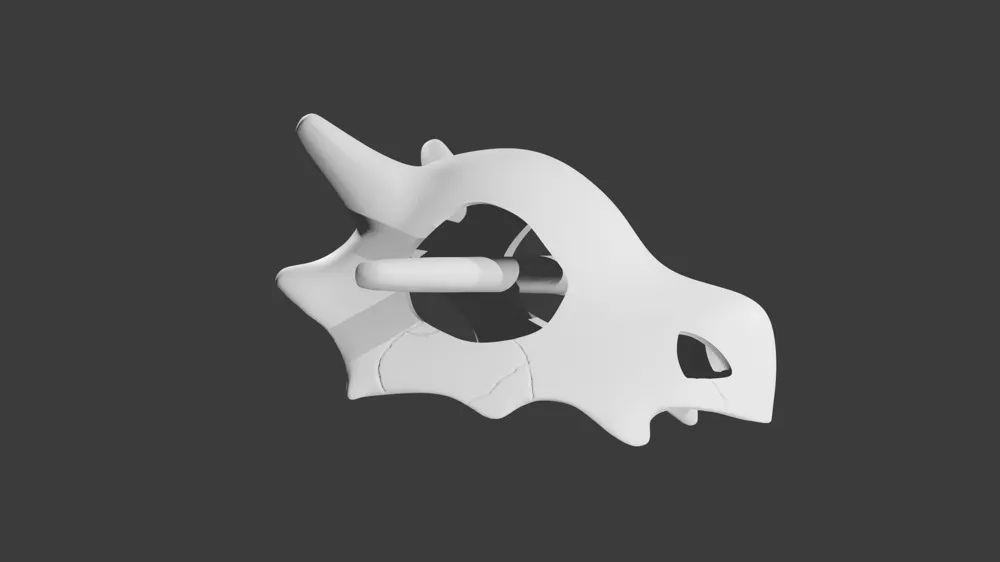 Cubone Skull Hair pin - Free 3D Print Model - MakerWorld