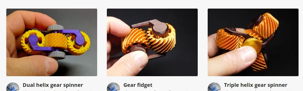 Triple helix gear spinner by Thorin Oakenshield MakerWorld: Download ...