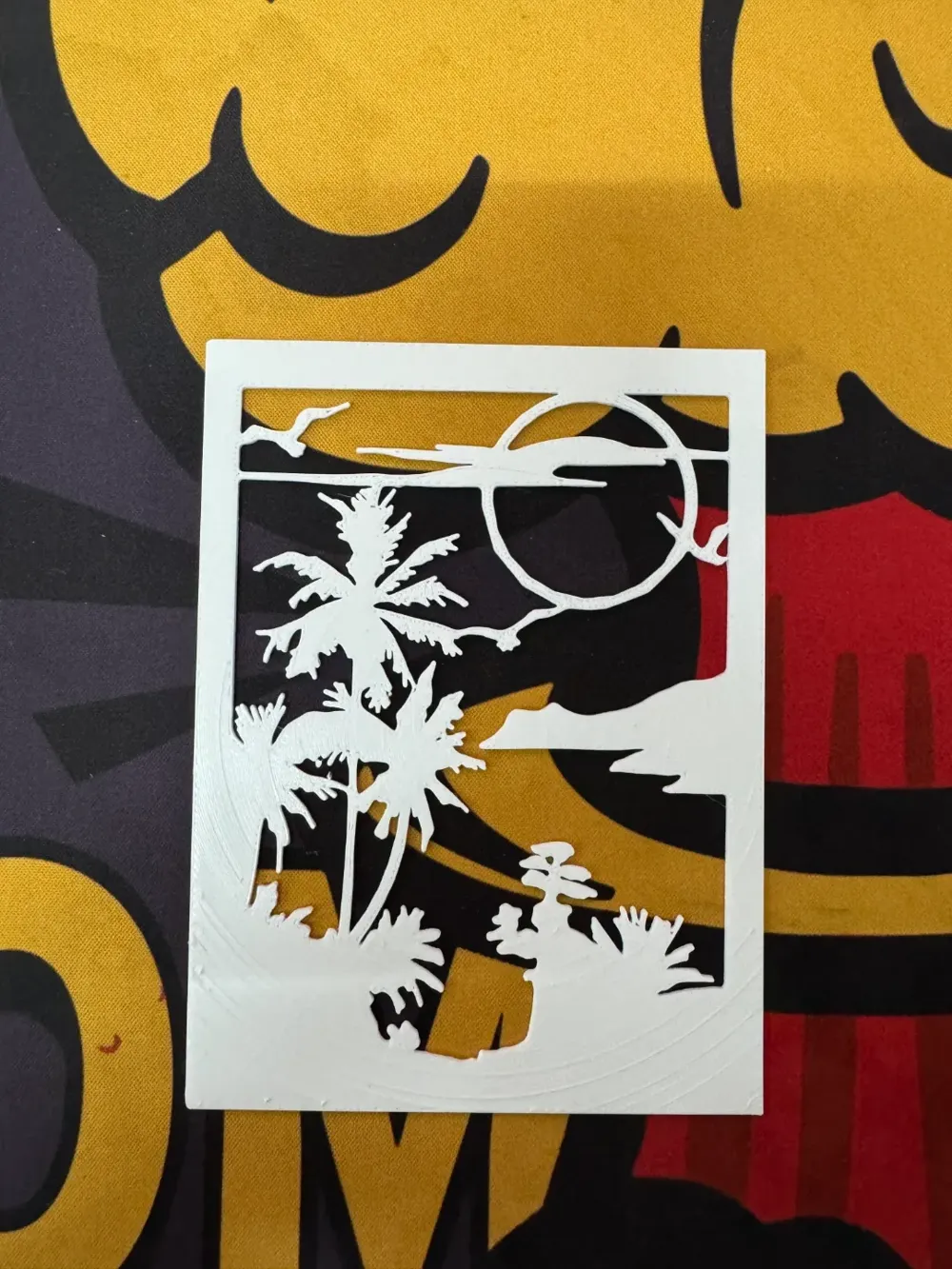 Island Style Silhouette Paper Cut by 天天向上 MakerWorld: Download Free 3D ...