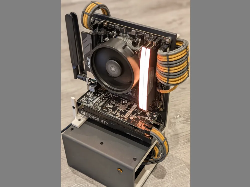 9.5L Mini-ITX Small Form Factor PC Open Frame by CircuitHawk MakerWorld ...