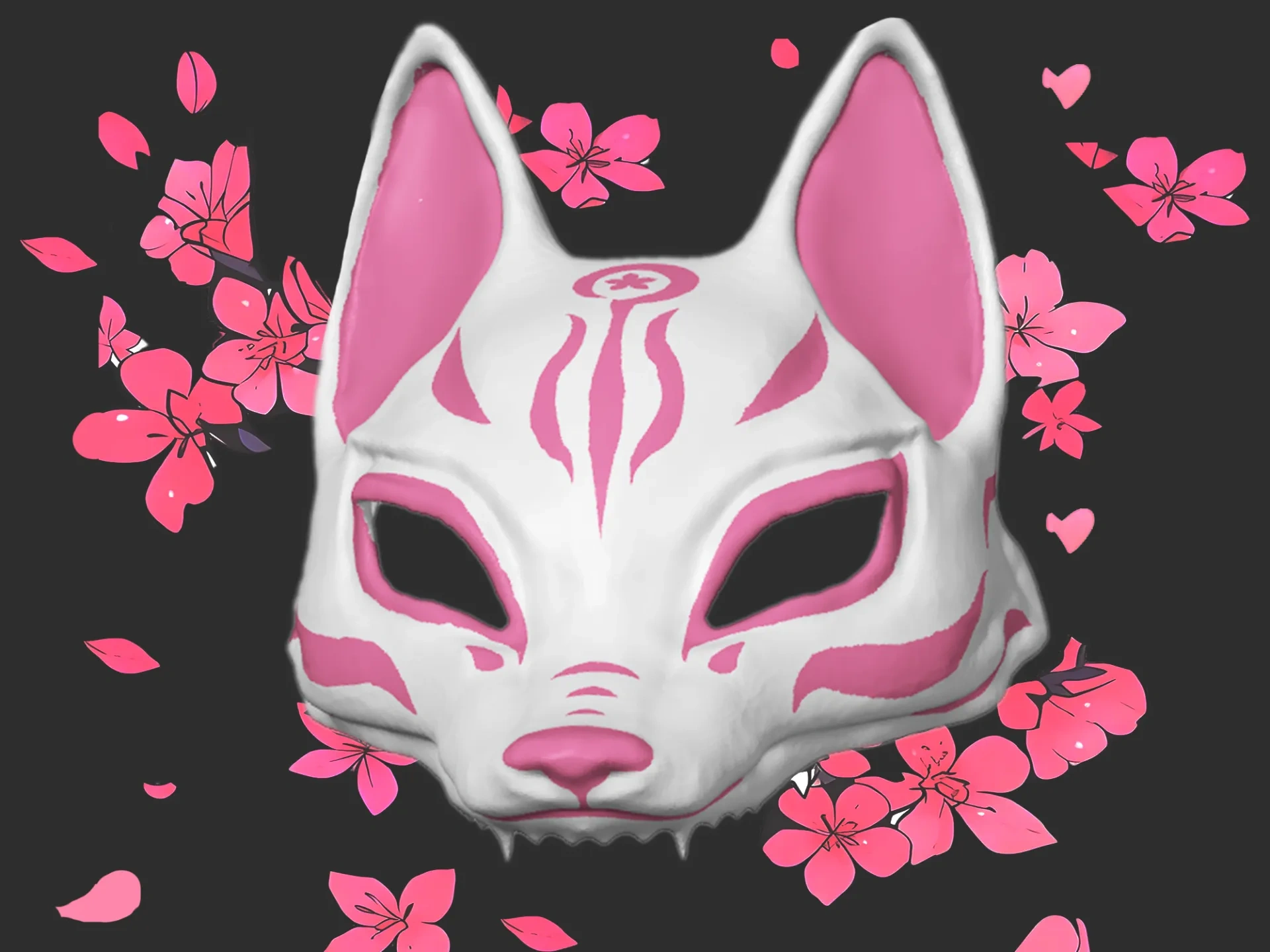 The Manly Men Weapon Series: The Sakura Fox Mask, wearable as shoulder ...