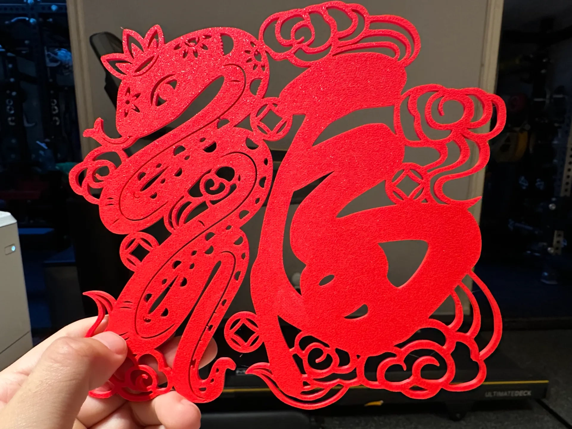 Year of the Snake Paper Cutting by Jster - MakerWorld