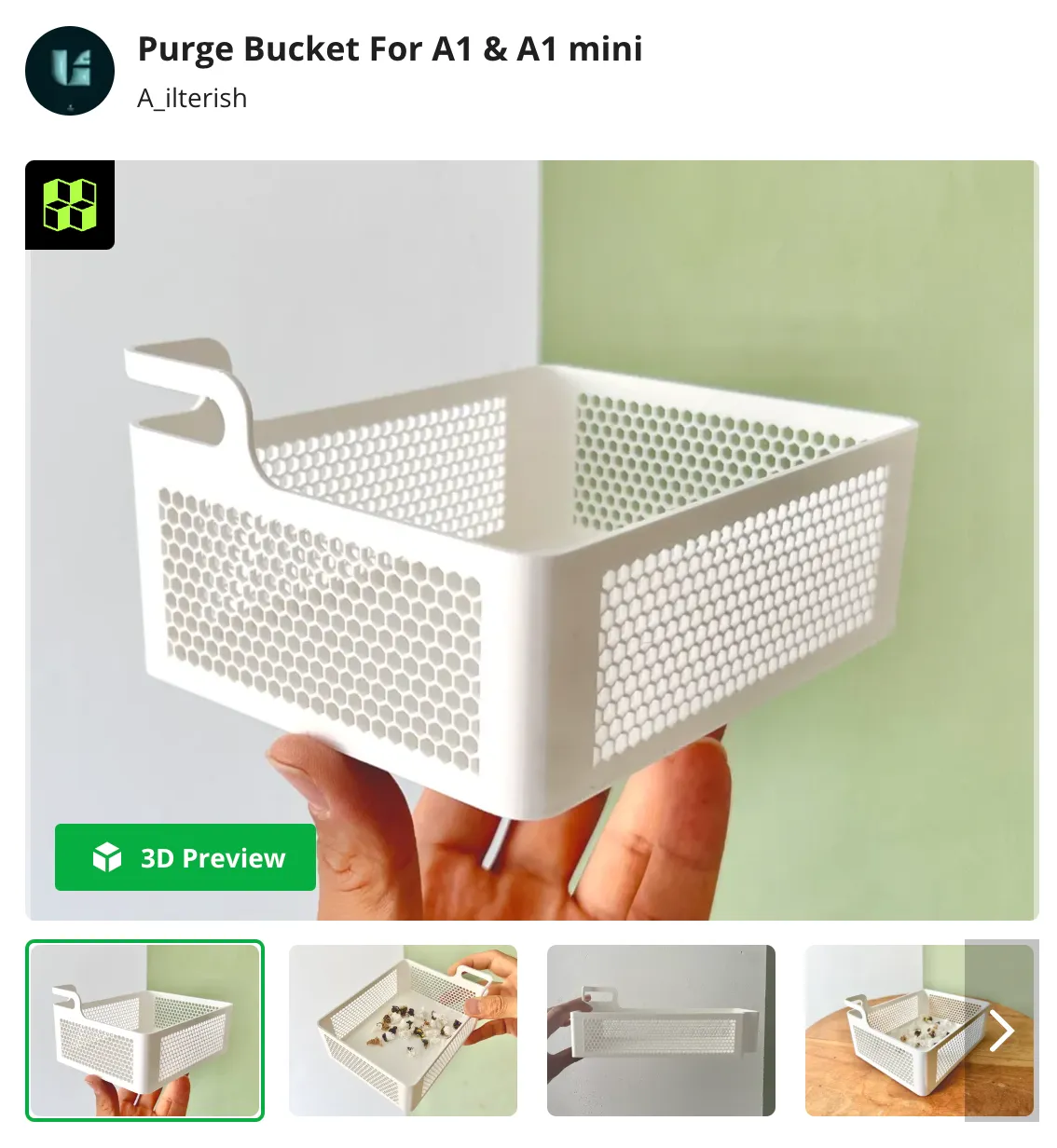 Poop bucket for S X1&P1(Removable & Honeycomb) by A_ilterish MakerWorld ...