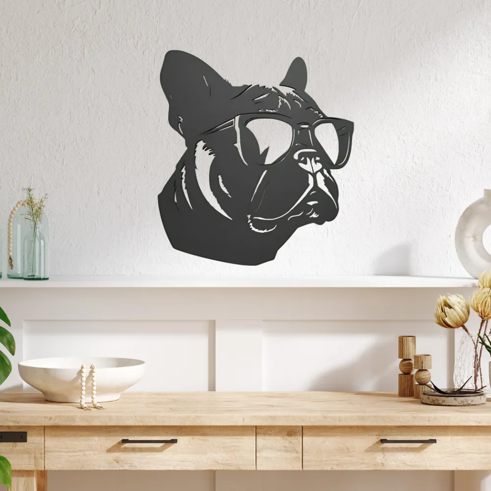 Cool Bulldog Wall Art by cadkings - MakerWorld