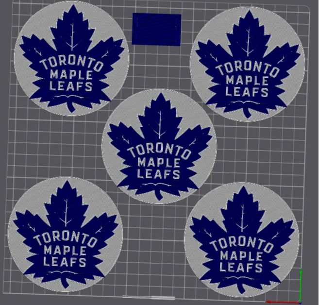 Toronto Maple Leafs Coaster set 5pc with holder by Printthat dot ca ...