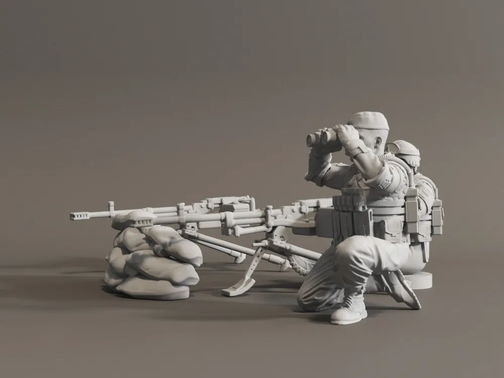 Kneeling Commander Soldier Figure by 天天向上 MakerWorld: Download Free 3D ...