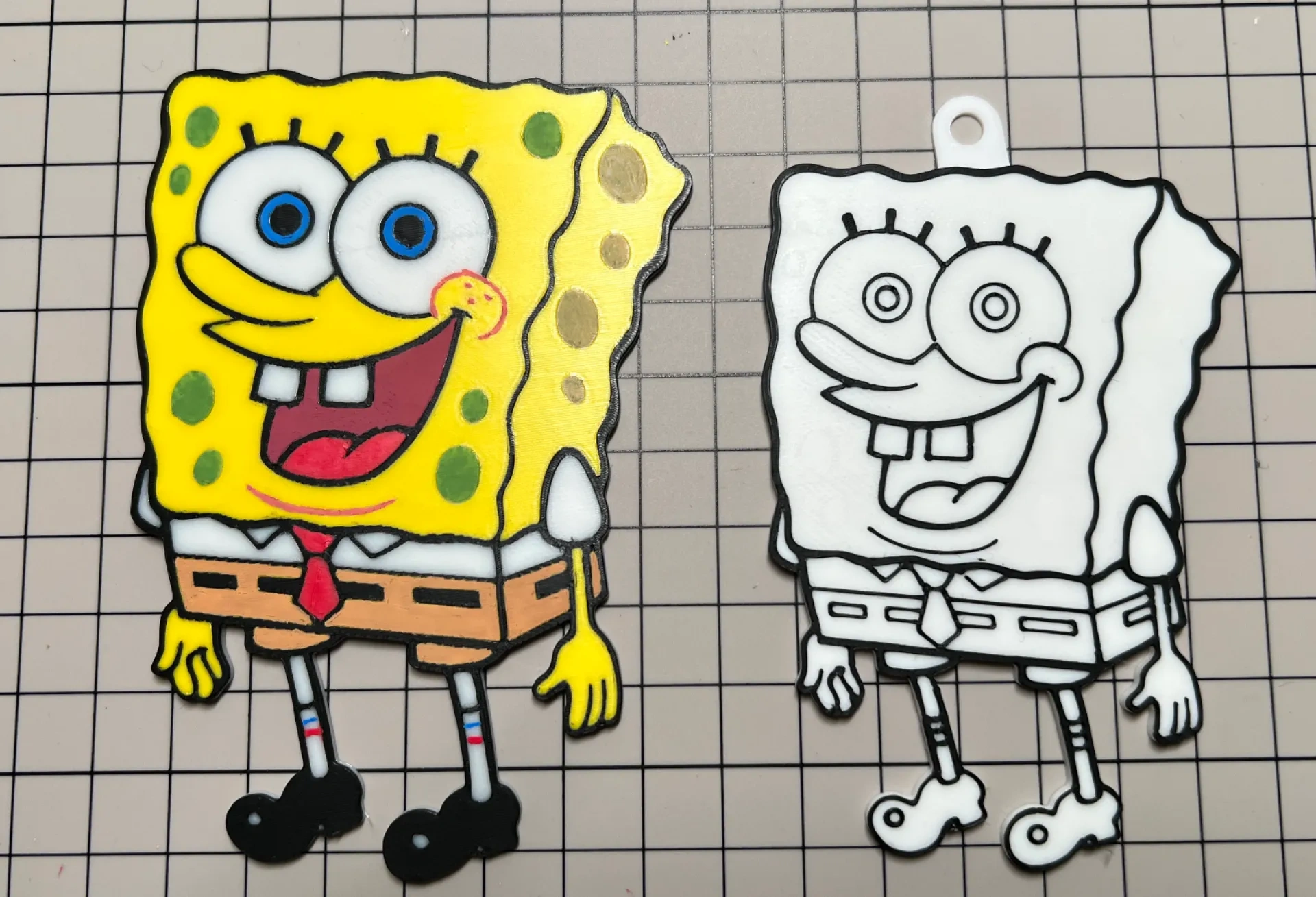 SpongeBob Keychain by Dearjohn - MakerWorld