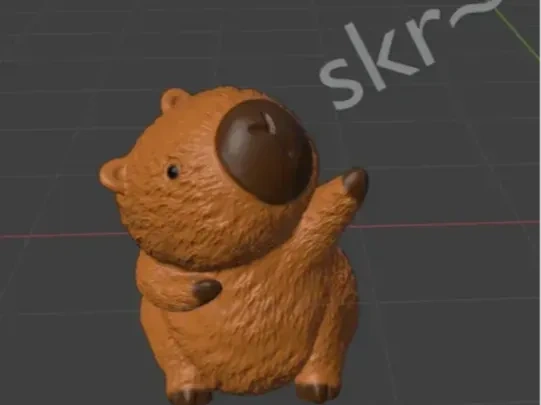 Capybara with fur, super great texture by liupeiyty - MakerWorld