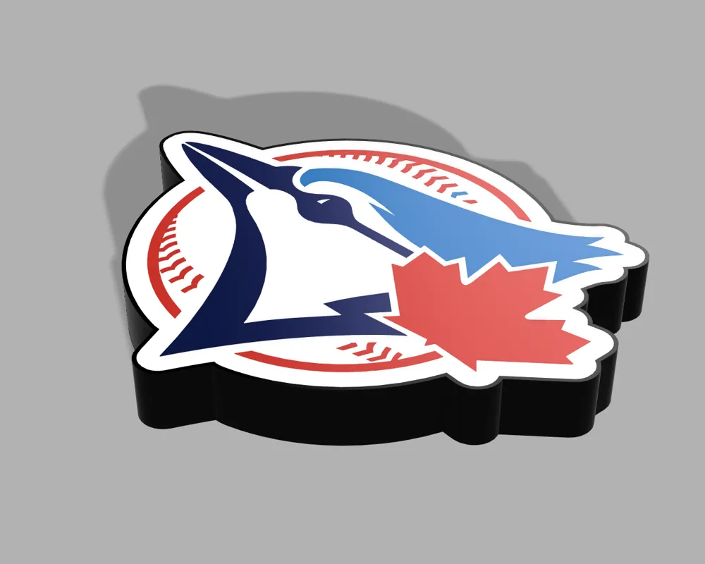 Toronto Blue Jays LED Lightbox Sign by Fast3D MakerWorld: Download Free ...