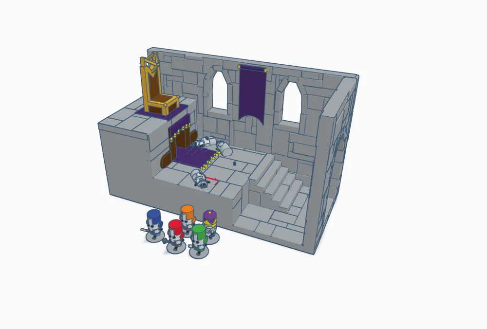 Castle crashers home castle and charactors by ThisIsFun - MakerWorld