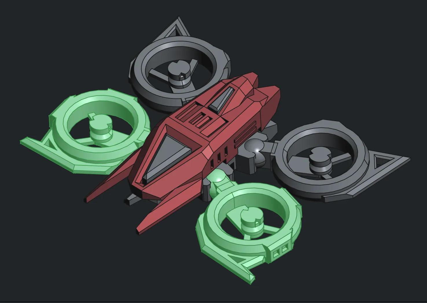 Flutter Drone模型套件 来自 Kit Crafters MakerWorld：免费下载 3D 模型