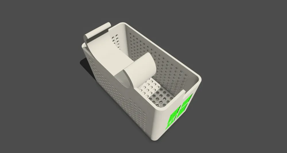 Micro Bambu A1/mini Poop Bin Waste Bin, Ultralight Anti-Resonance (No ...