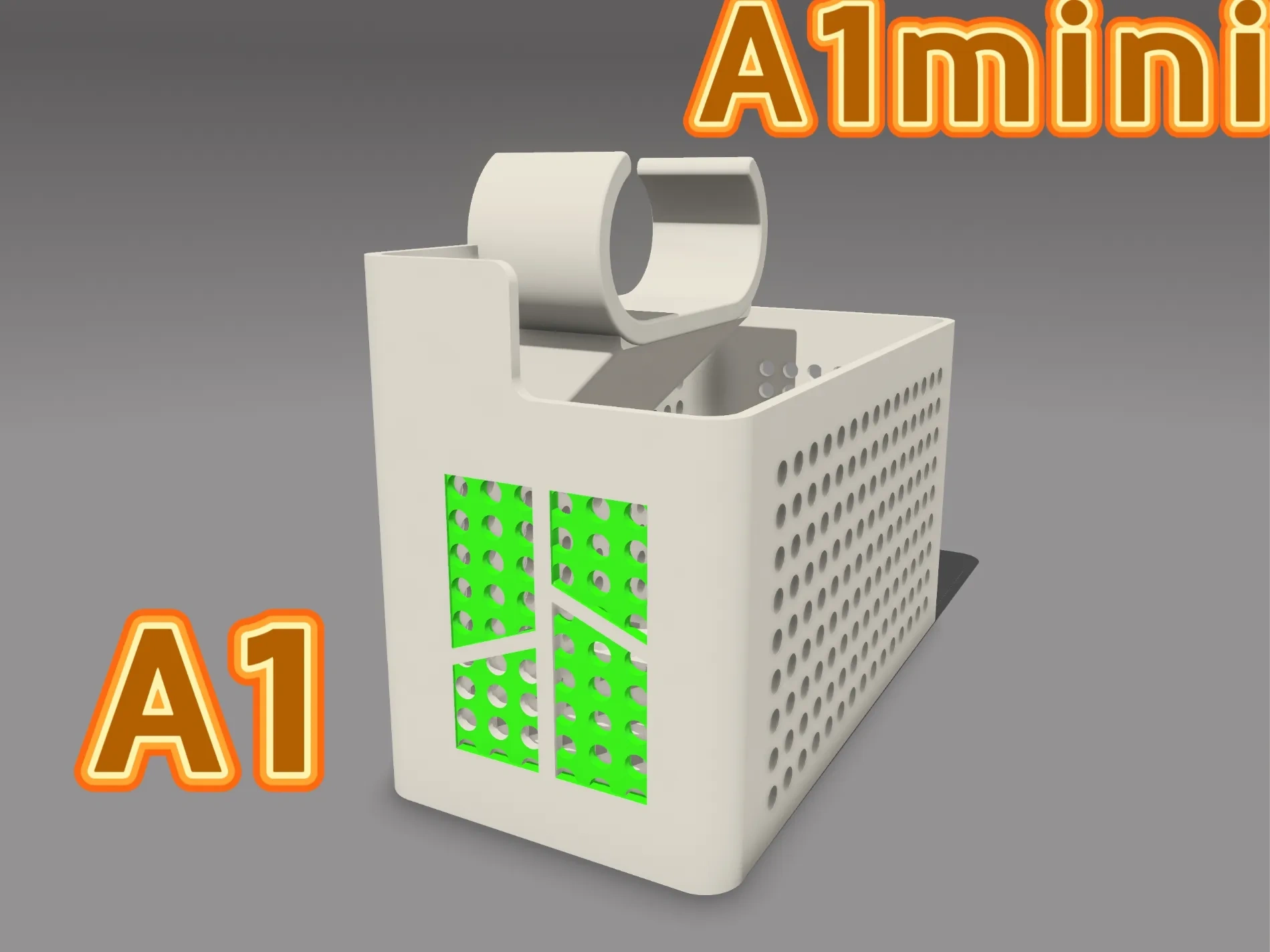 Micro Bambu A1/mini Poop Bin Waste Bin, Ultralight Anti-Resonance (No ...