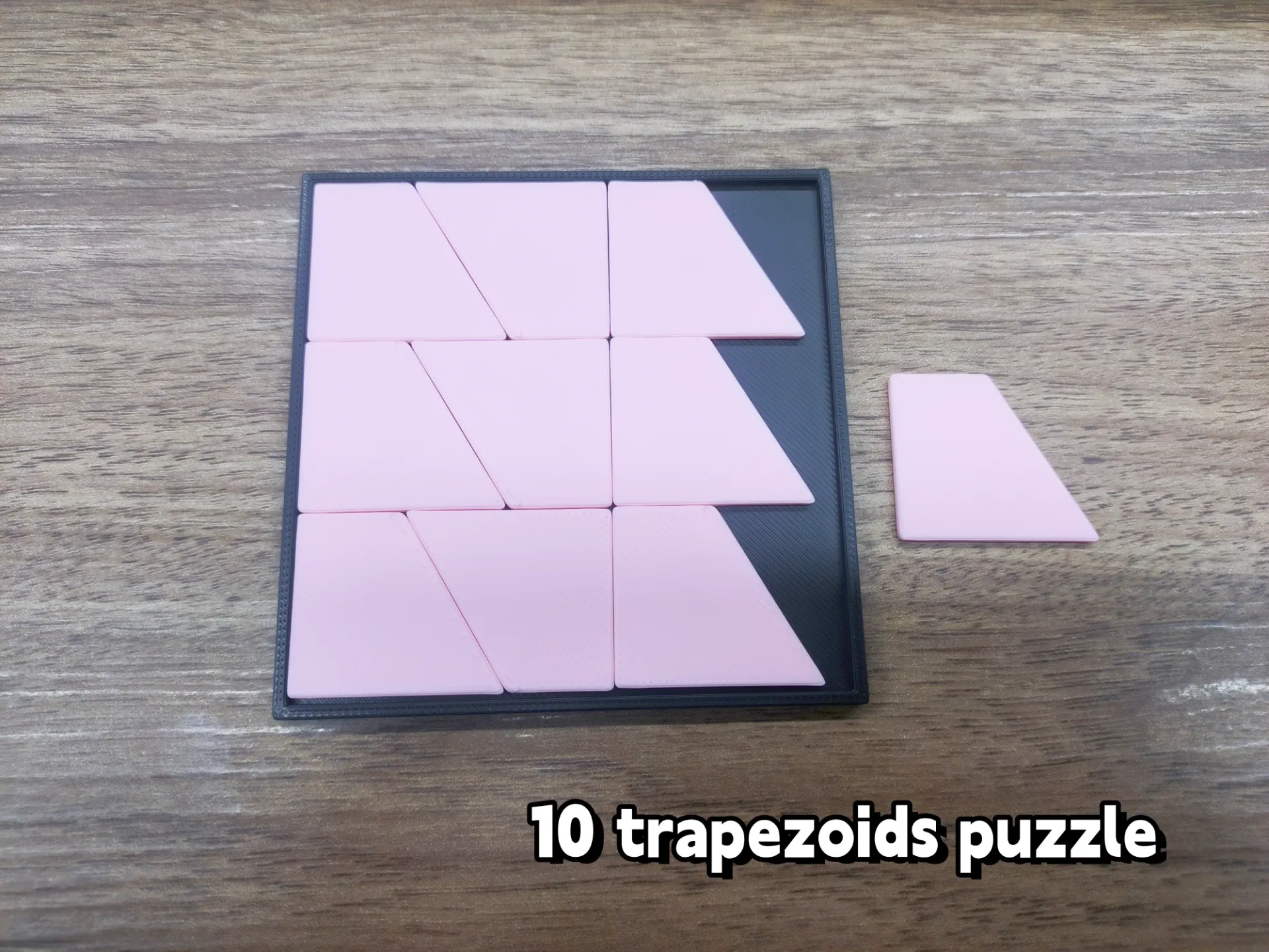 Ten trapezoid puzzle (level 8) by 松鼠快跑 - MakerWorld