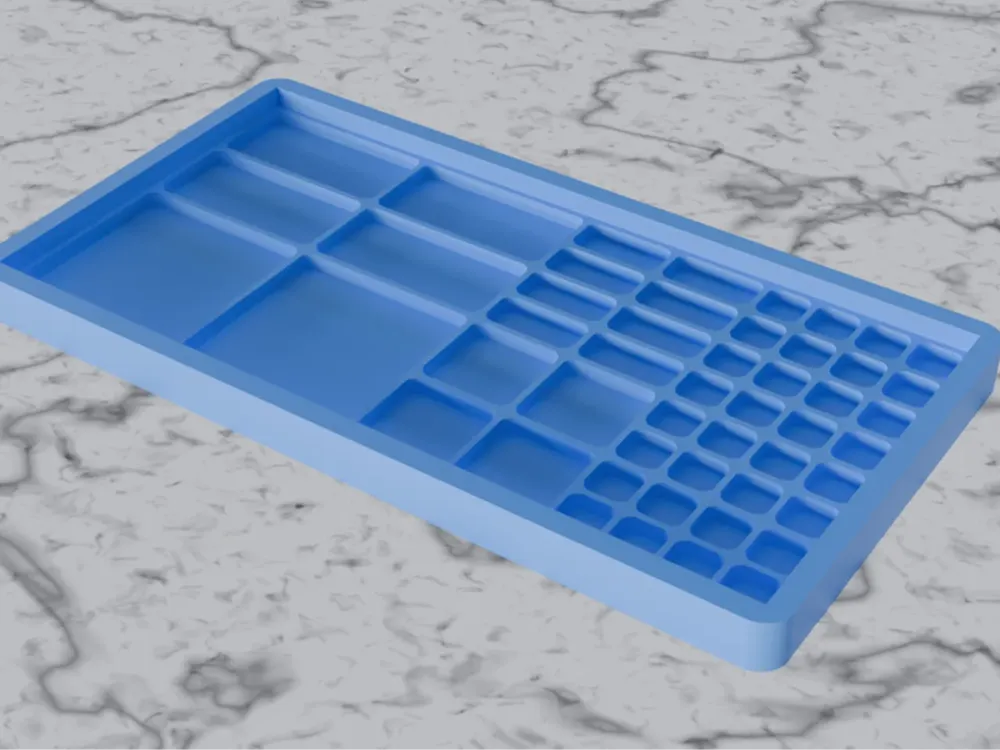 Screw Tray / Organizer (different pocket sizes) by 3DPrintHub - MakerWorld