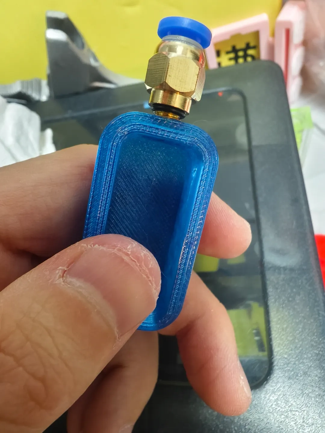 Enlarged hole adapter PC4-M6 pneumatic connector filament cleaning box ...