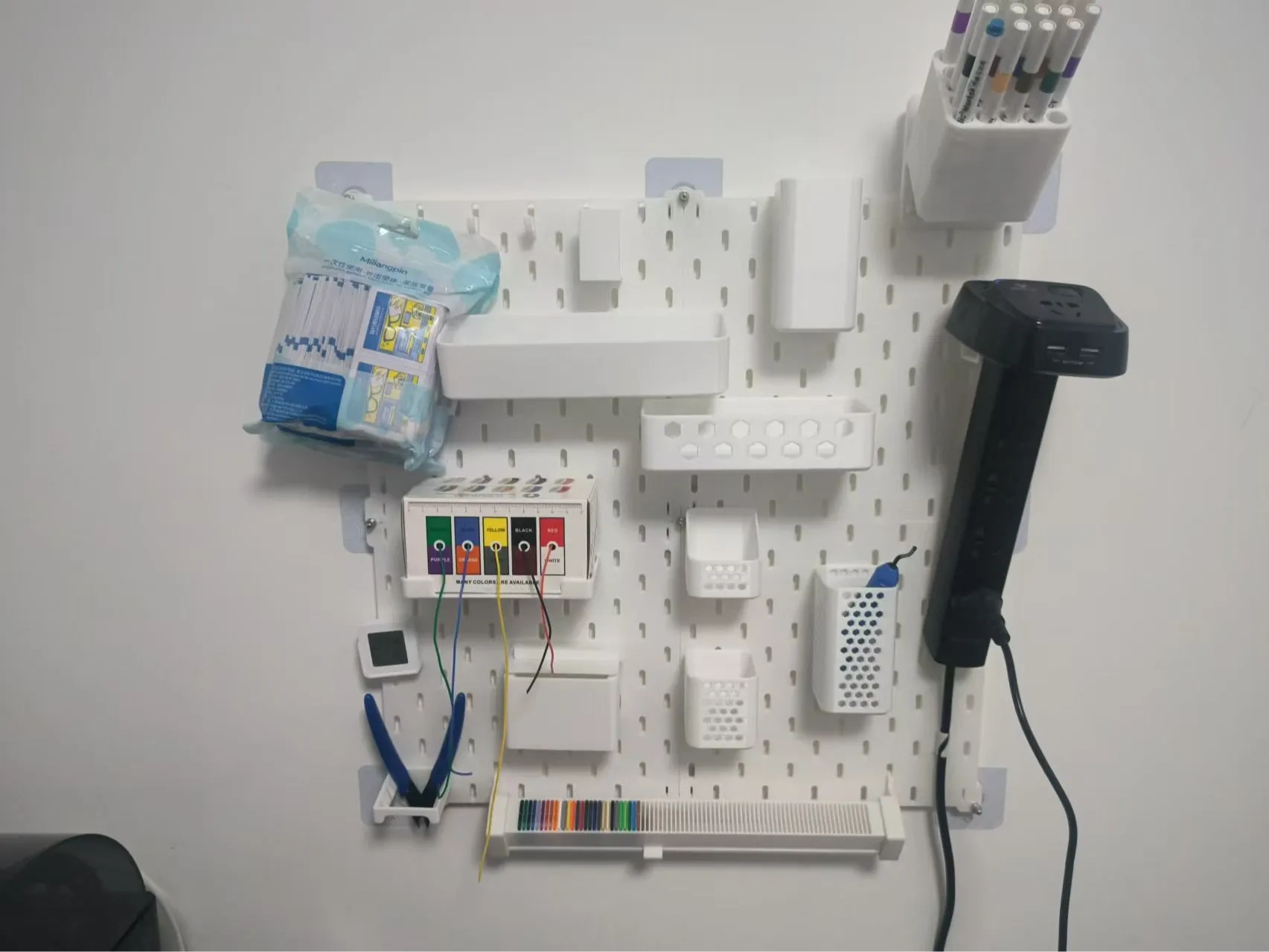 Wall-mountable, infinitely connectable, IKEA-style arrangement ...