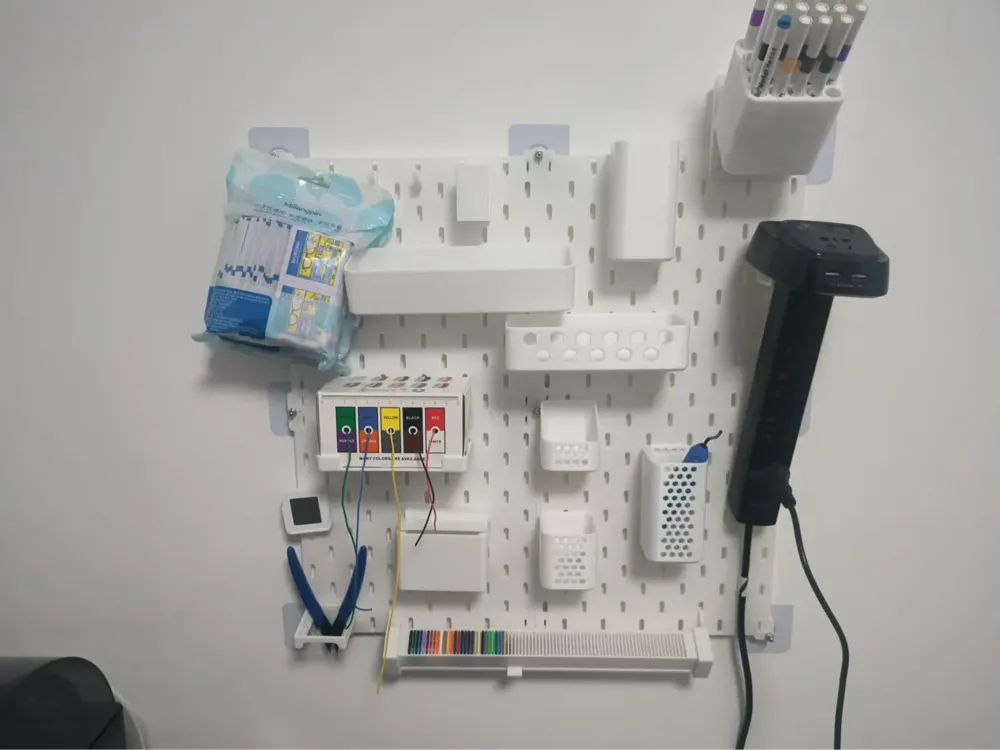 Wall-mountable, infinitely connectable, IKEA-style arrangement ...