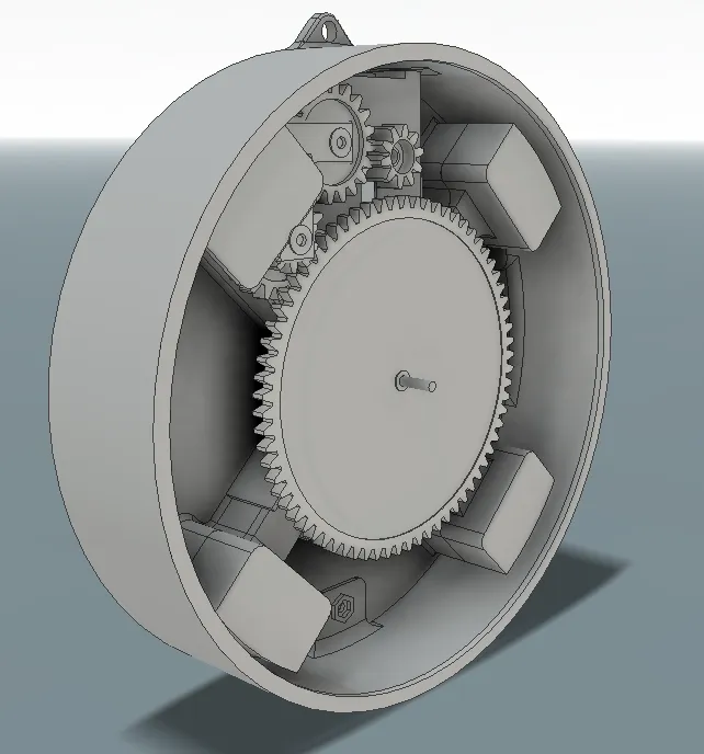 Week Clock (with 3D printed face) by Ironic_Chameleon - MakerWorld