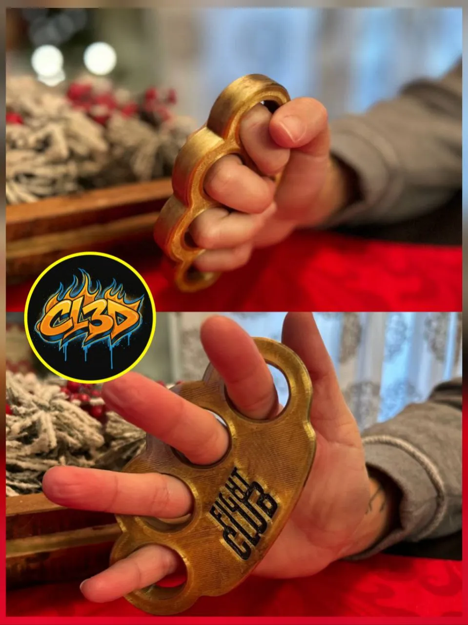Cosplay/Movie Weapon - Brass Knuckles - Fight Club by CL3D PRINTING ...