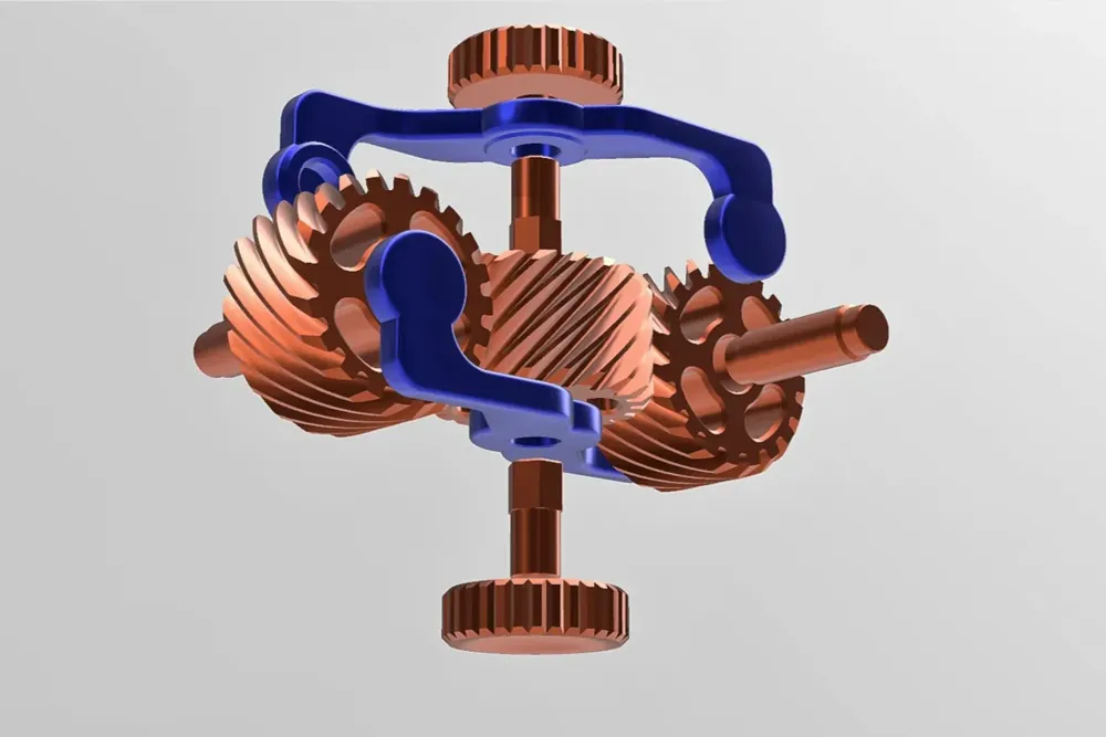 Dual helix gear spinner by Thorin Oakenshield - MakerWorld