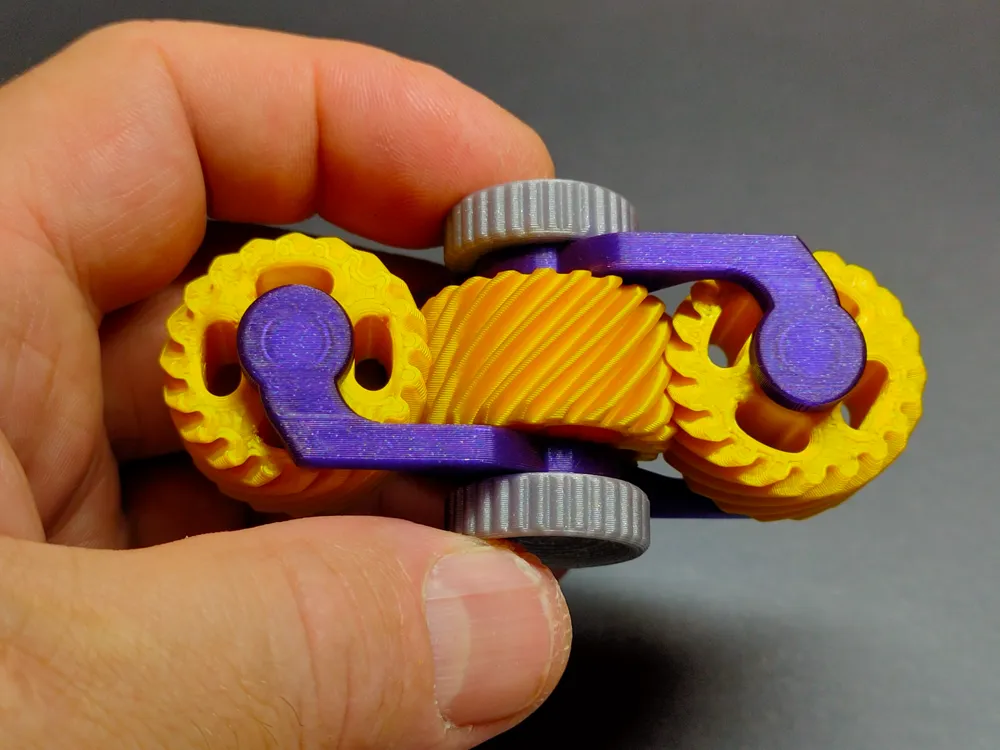 Dual helix gear spinner by Thorin Oakenshield - MakerWorld