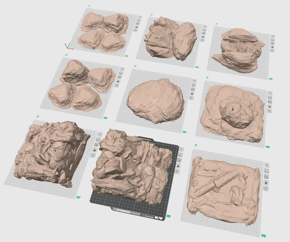 Indoor Obstacles For Mini And Micro Crawler Free 3d Print Model
