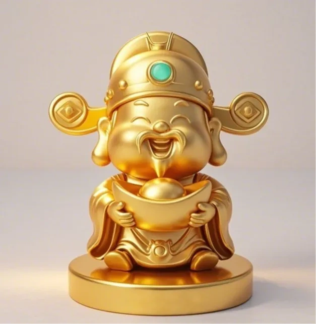 The God of Wealth has arrived, welcoming abundant wealth into the home ...