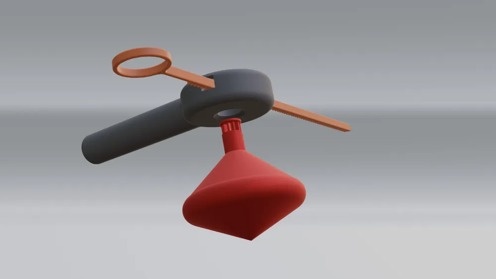 Spinning Top Pull-Cord Pull-String toy game Remixed by B8-Lab - MakerWorld