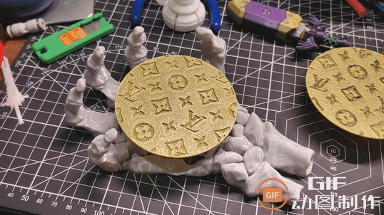 Skull Hand LV Monogram Coaster by JimmyXu MakerWorld: Download Free 3D ...