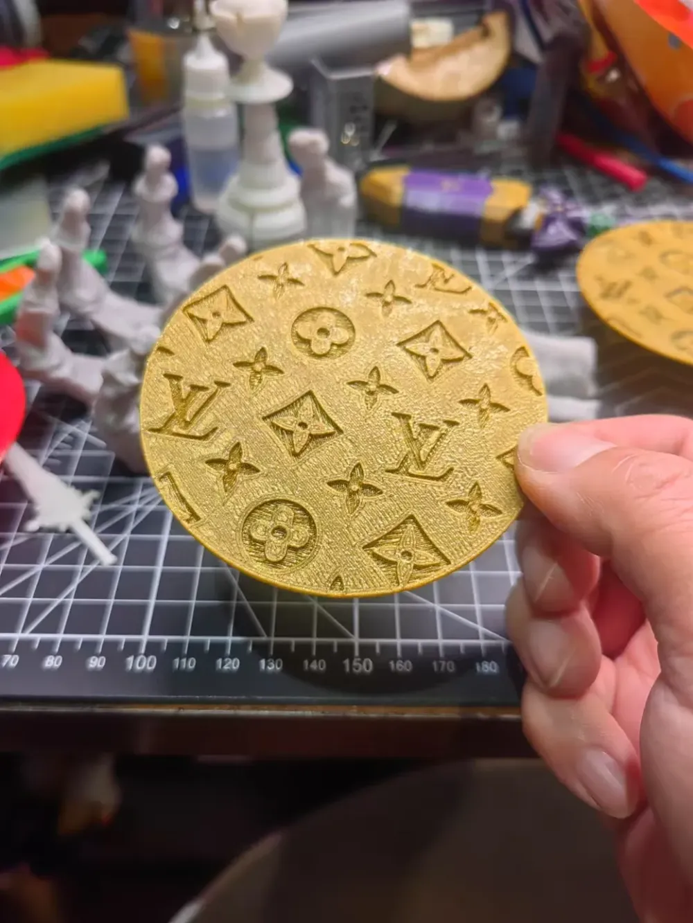 Skull Hand LV Monogram Coaster by JimmyXu MakerWorld: Download Free 3D ...