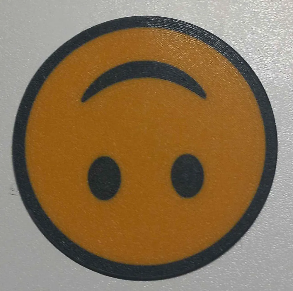 UpsideDown/Inverted Smiley Magnet (parametric) by mosselini1 - MakerWorld