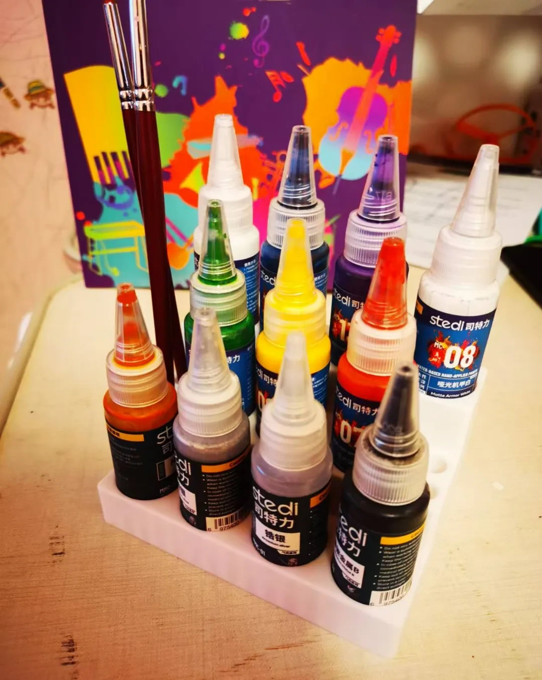 Stirling Pigment Rack by user_1983808125 MakerWorld: Download Free 3D ...