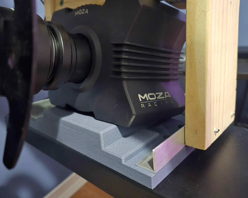 MOZA DD racing wheel angled mount modified by McNubs - MakerWorld