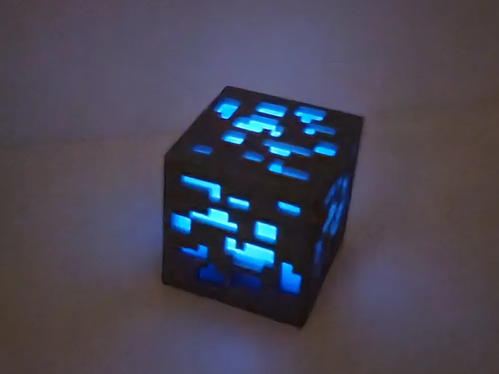 Minecraft ore block tea lights by NanoBolk MakerWorld: Download Free 3D ...