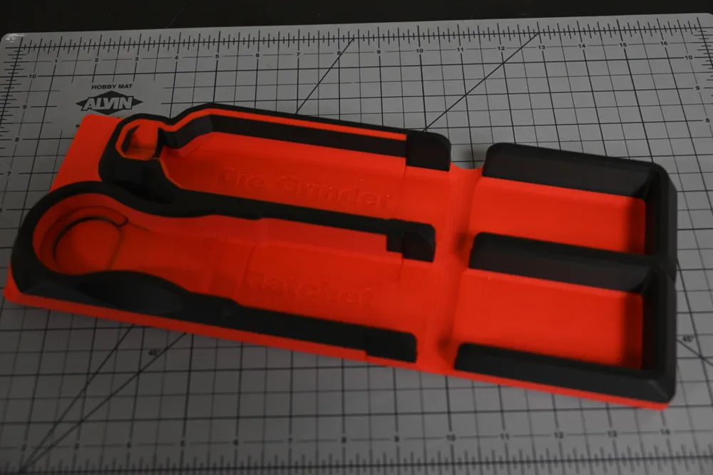 Gridfinity Shadow Tray- M12 Die Grinder 2486-20 by AcesHighX1 ...