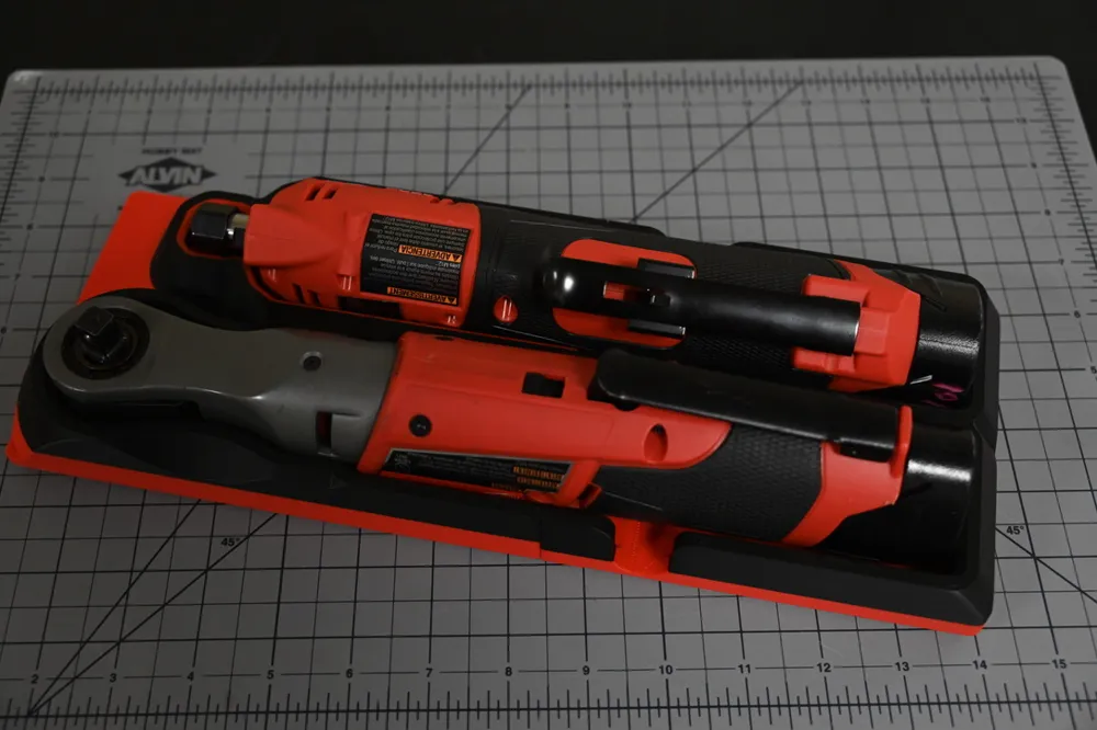 Gridfinity Shadow Tray- M12 Die Grinder 2486-20 by AcesHighX1 ...