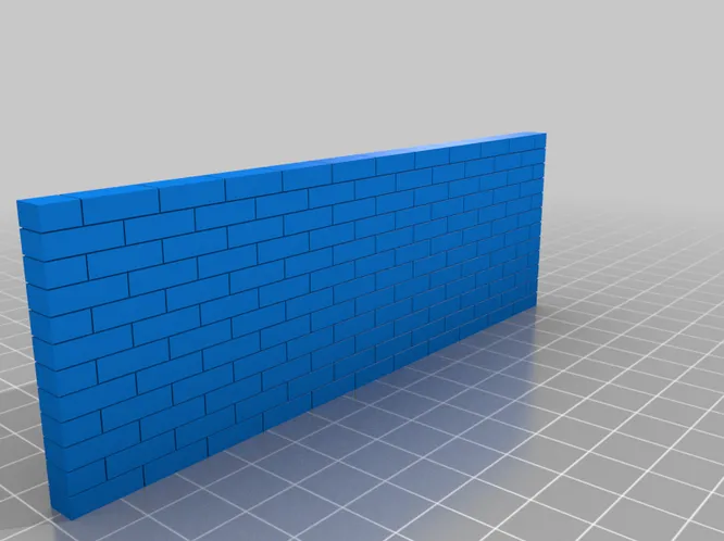 Modular Brick Wall by print3DtvMakerWorld: Download Free 3D Models