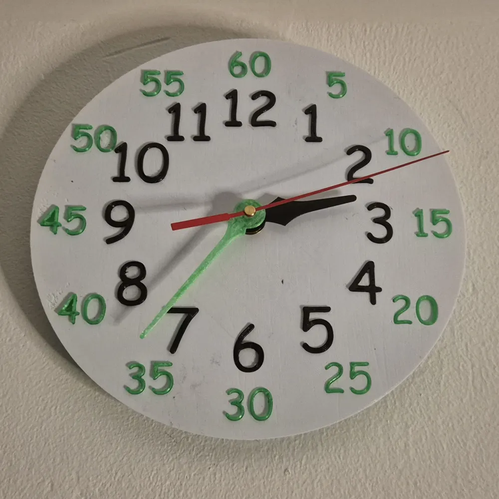 Clock With Hours And Minutes For Kids by Decrefy - MakerWorld