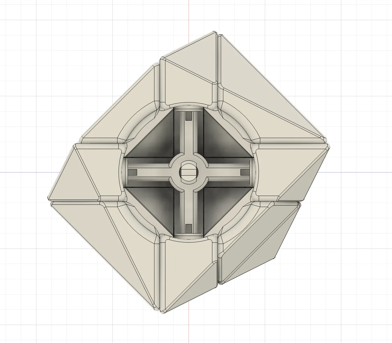 Axis Cube Style Monocolor (Fully 3D Printed) - Free 3D Print Model ...