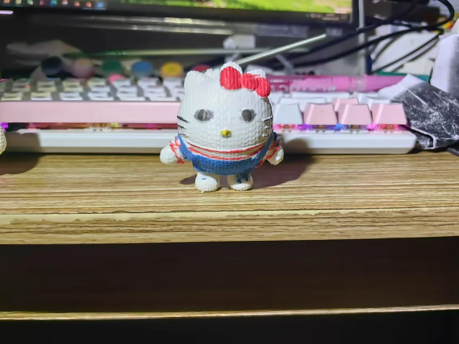 Knitted Hello Kitty egg, knitted egg Hello Kitty by 玩具小屋 - MakerWorld