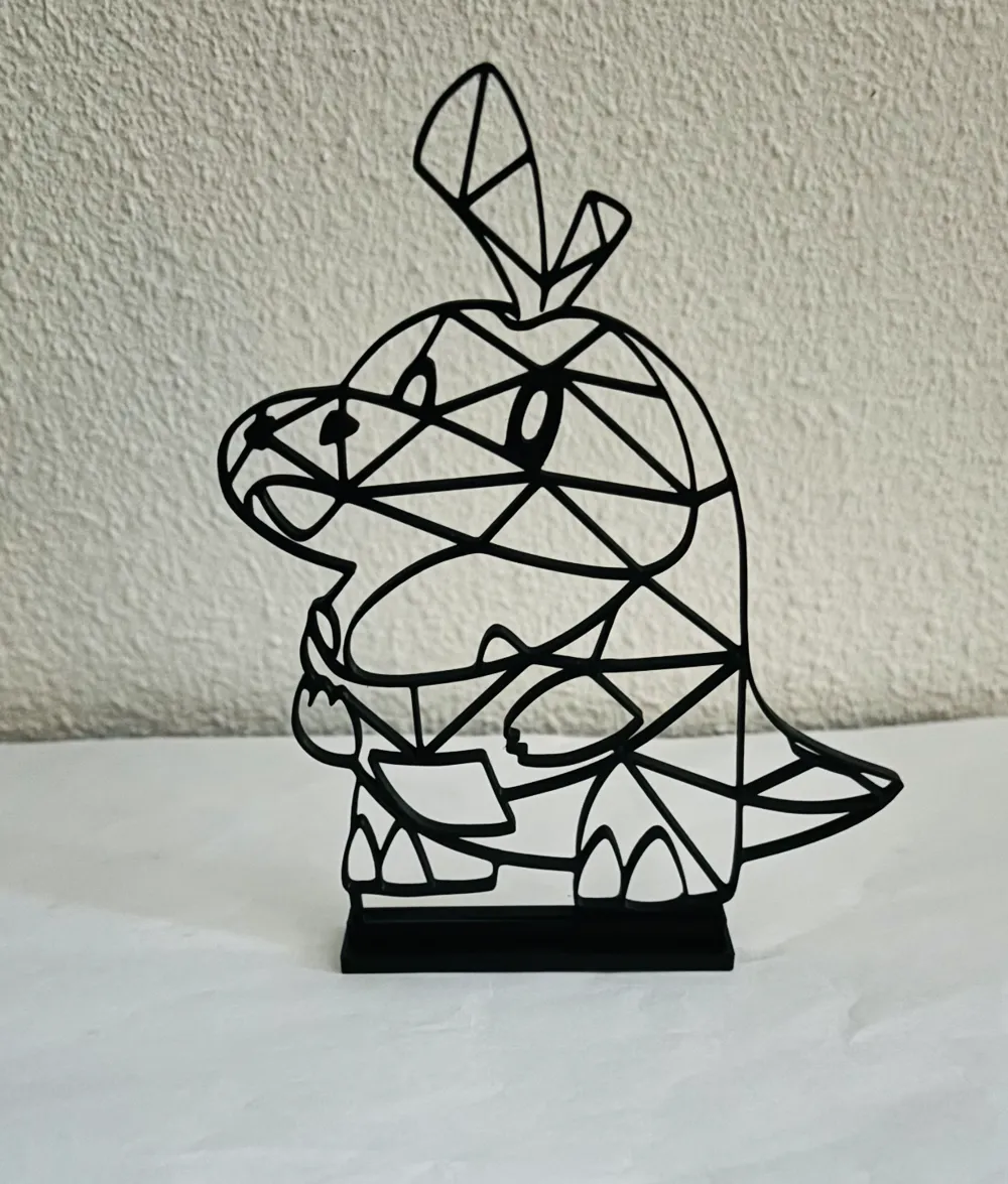 Geometric Fuecoco Pokémon by 3DPrintastica - MakerWorld