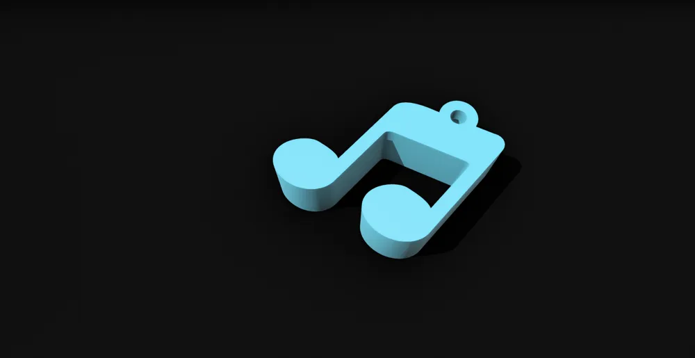 Musical note Keychain by Rikimanto99 - MakerWorld