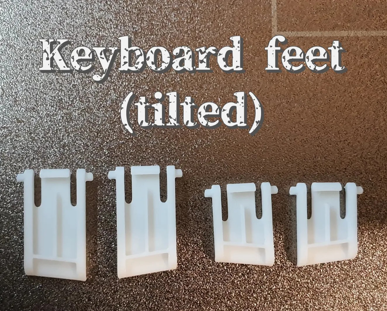 Logitech keyboard feet by DadikonnaMakerWorld: Download Free 3D Models