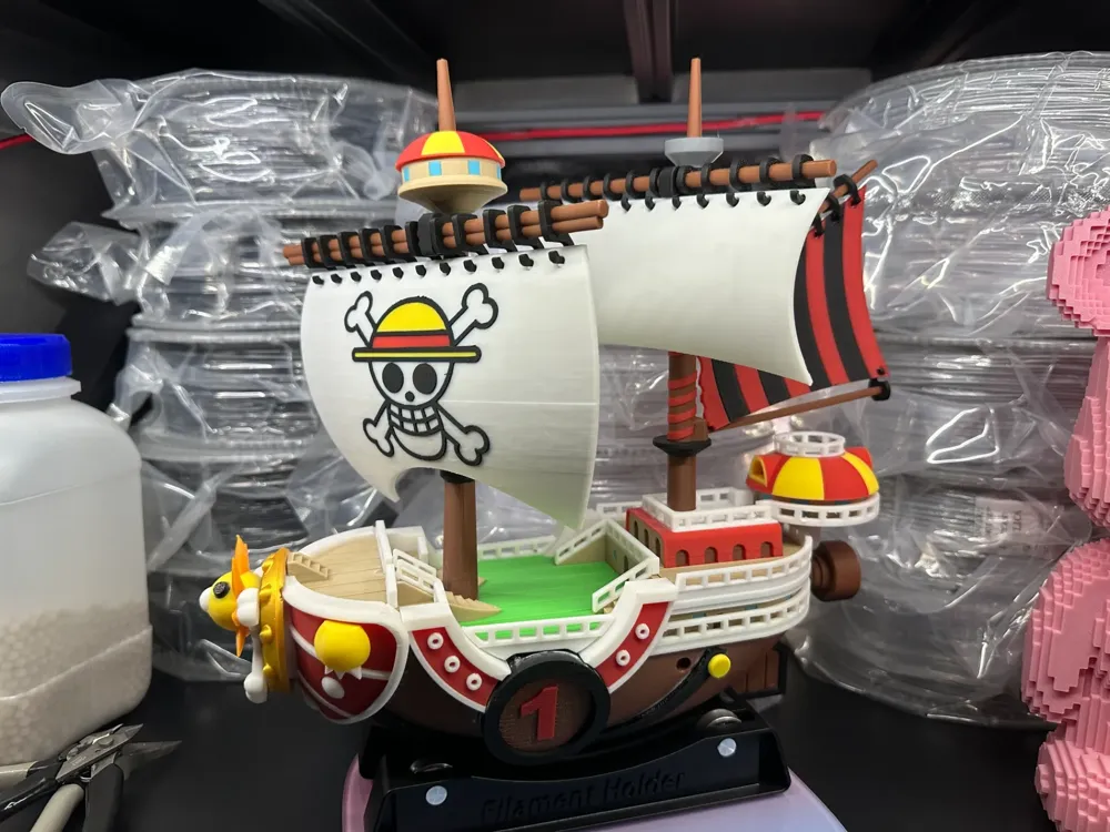 One Piece Luffy Thousand Sunny Remixed by Miao Jiabo MakerWorld: Download Free 3D Models