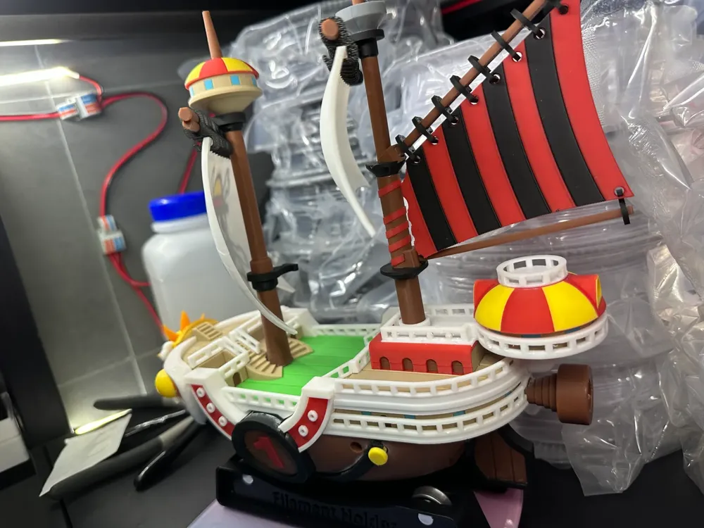 One Piece Luffy Thousand Sunny Remixed by Miao Jiabo MakerWorld: Download Free 3D Models